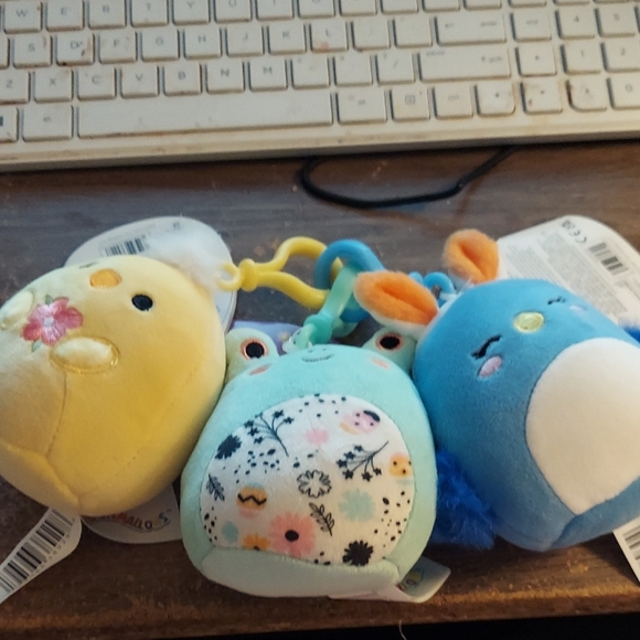 Squishmallows | Toys | 3 Squishmallow Bag Clips Nwt | Poshmark